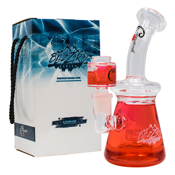 Blizzard Series Freezable 8 Inches Premium Glass Bong - DabGlass